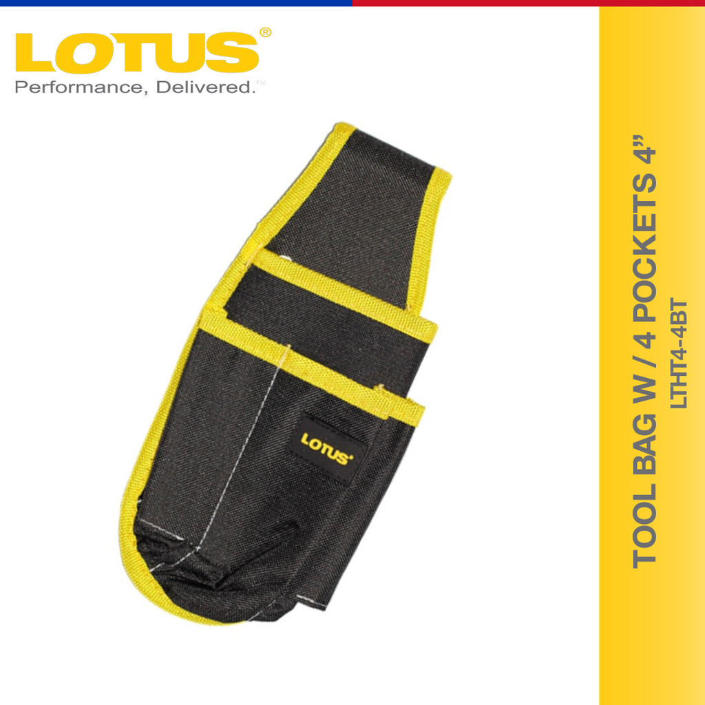 Lotus Tool Bag W/ 4 Pockets 4" LTHT4-4BT - Tool Storage | Shopee ...