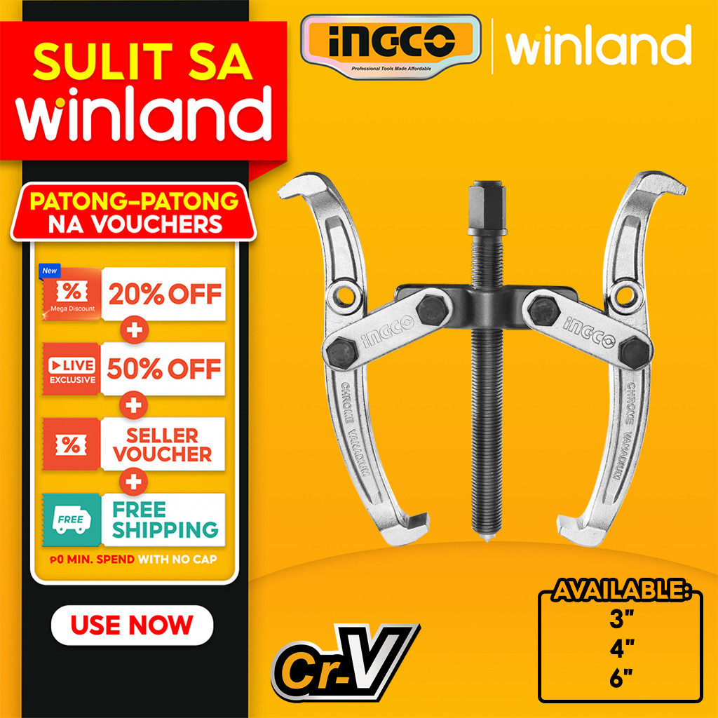 Ingco by Winland Industrial 2-pins / 2Jaws Gear Puller Remover Jaw ...