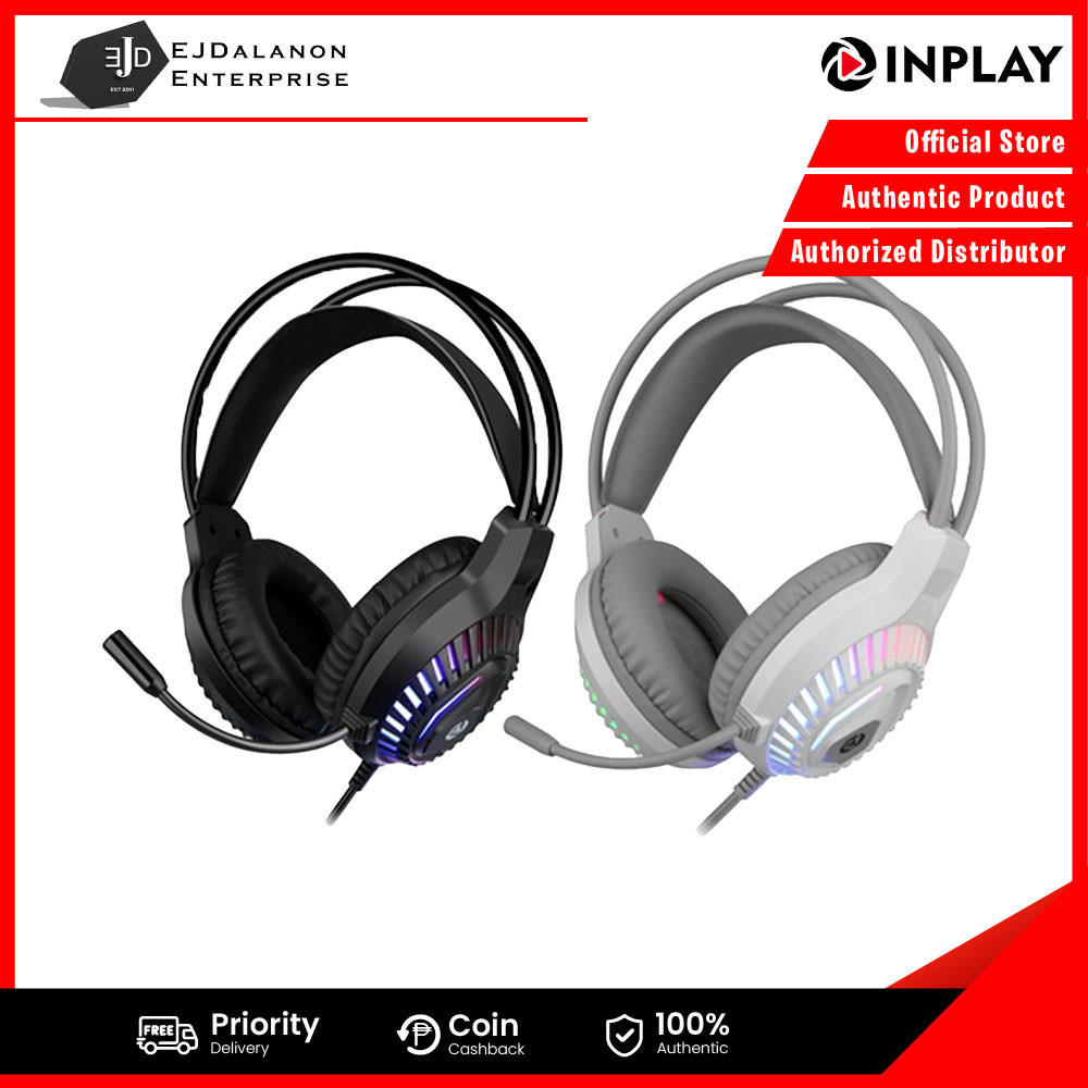 Inplay H20 RGB | Black | White | Gaming Headset | EJ Dalanon Enterprise ...