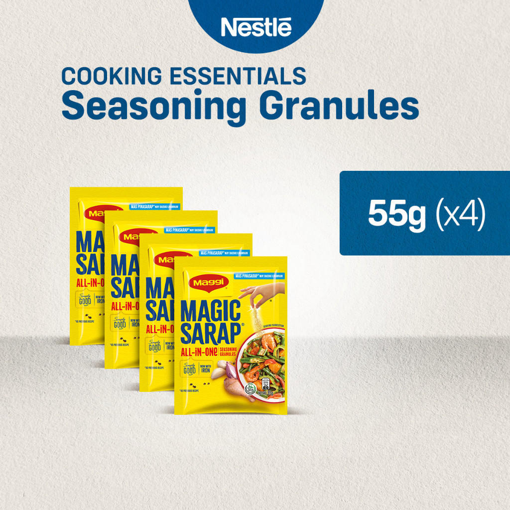 Maggi Magic Sarap All-In-One Seasoning Granules 55g - Pack of 4 ...