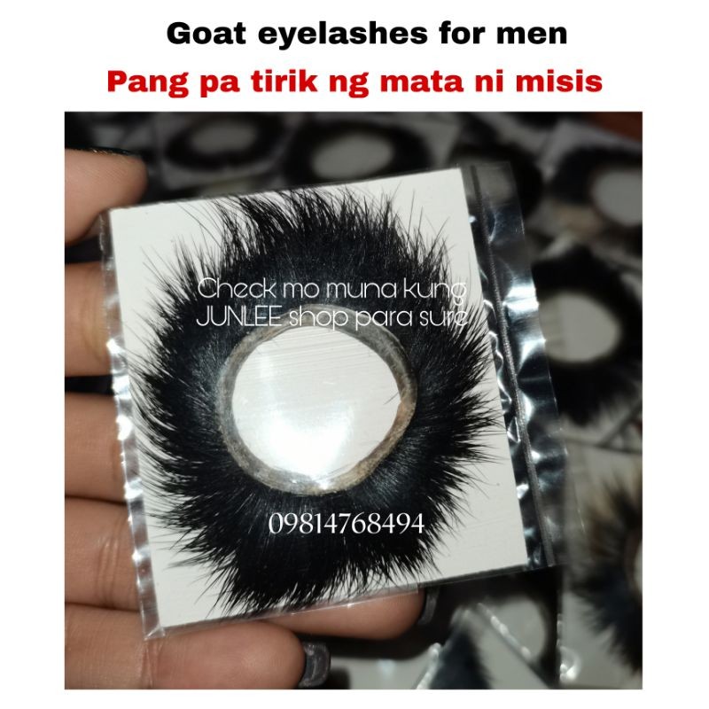 Authentic Pilik mata ng kambing / Goat eyelashes for men | Shopee ...