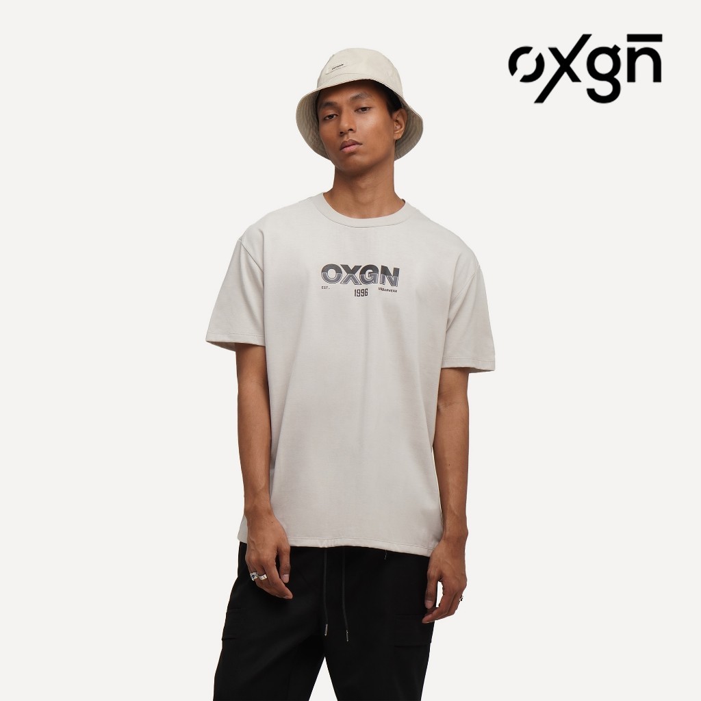 OXGN Logo Urbanwear Est. 1996 Graphic T-Shirt For Men (Bone) | Shopee ...