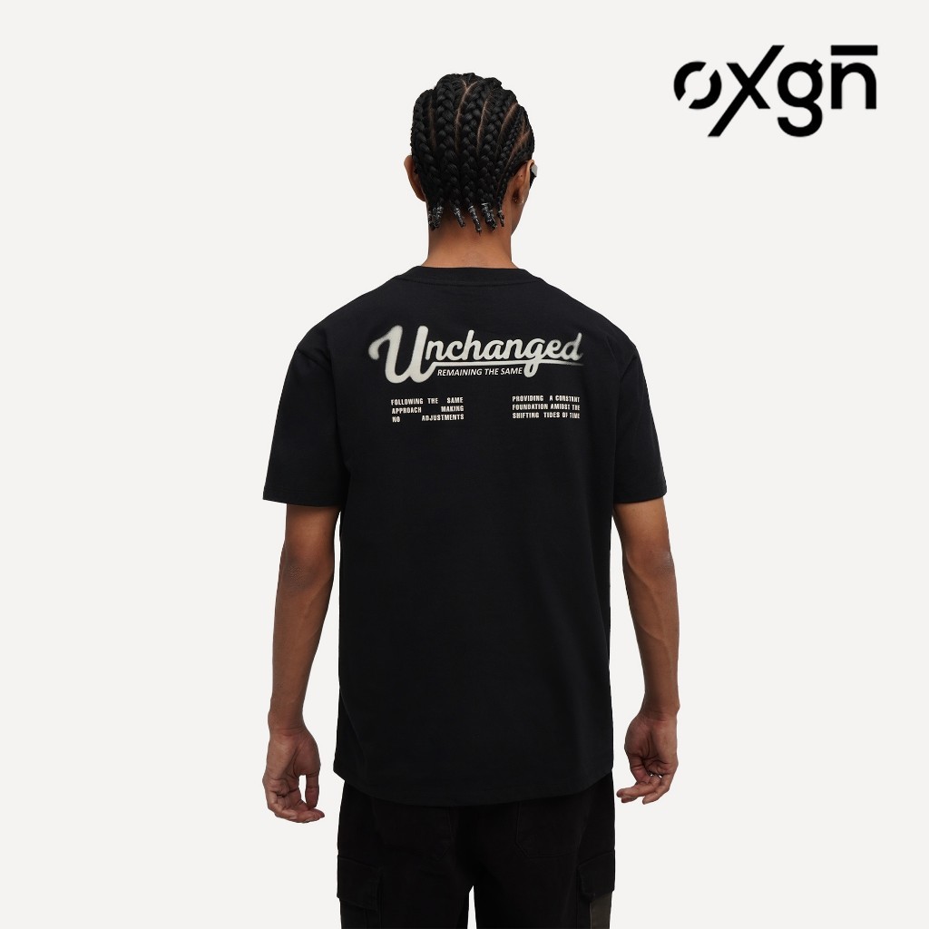 OXGN Unchanged Remaining The Same Graphic T-Shirt For Men (Black ...