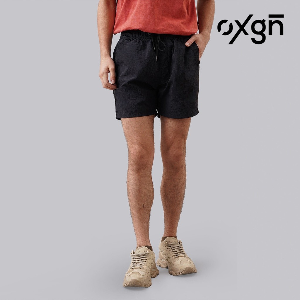 OXGN Nylon Shorts With Side Stripe For Men (Black/Gray/Green/Navy Blue ...