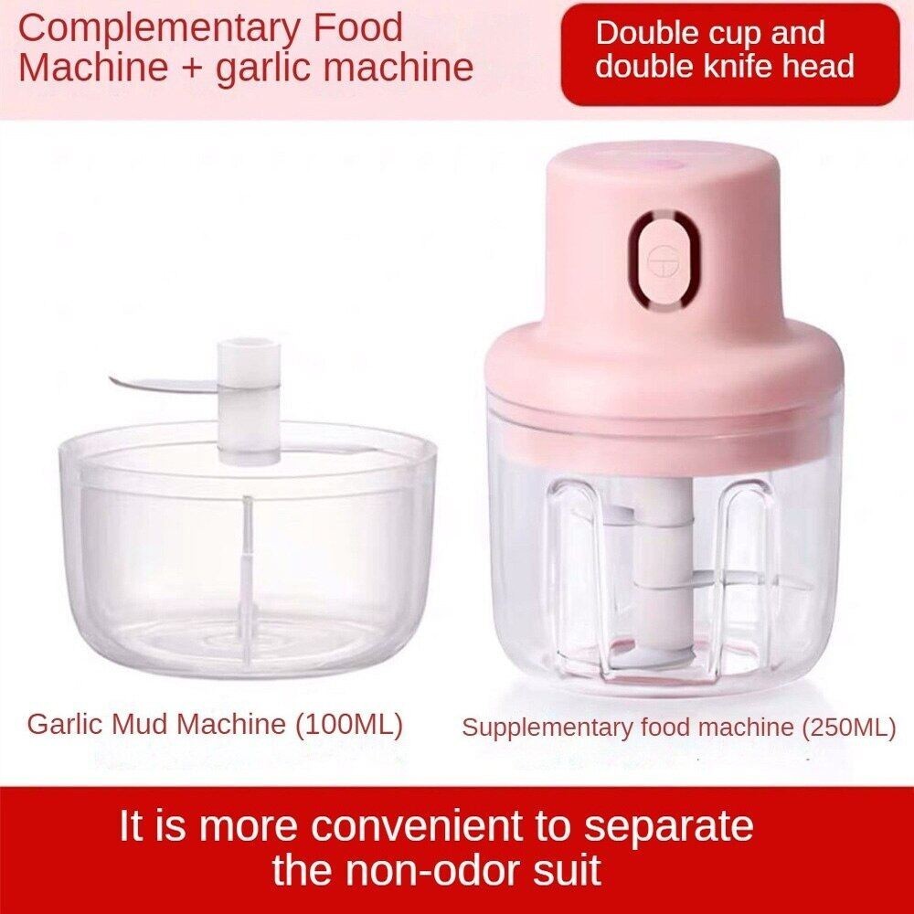 Portable Electric Garlic Masher Mini Food Garlic Vegetable Grinder ...