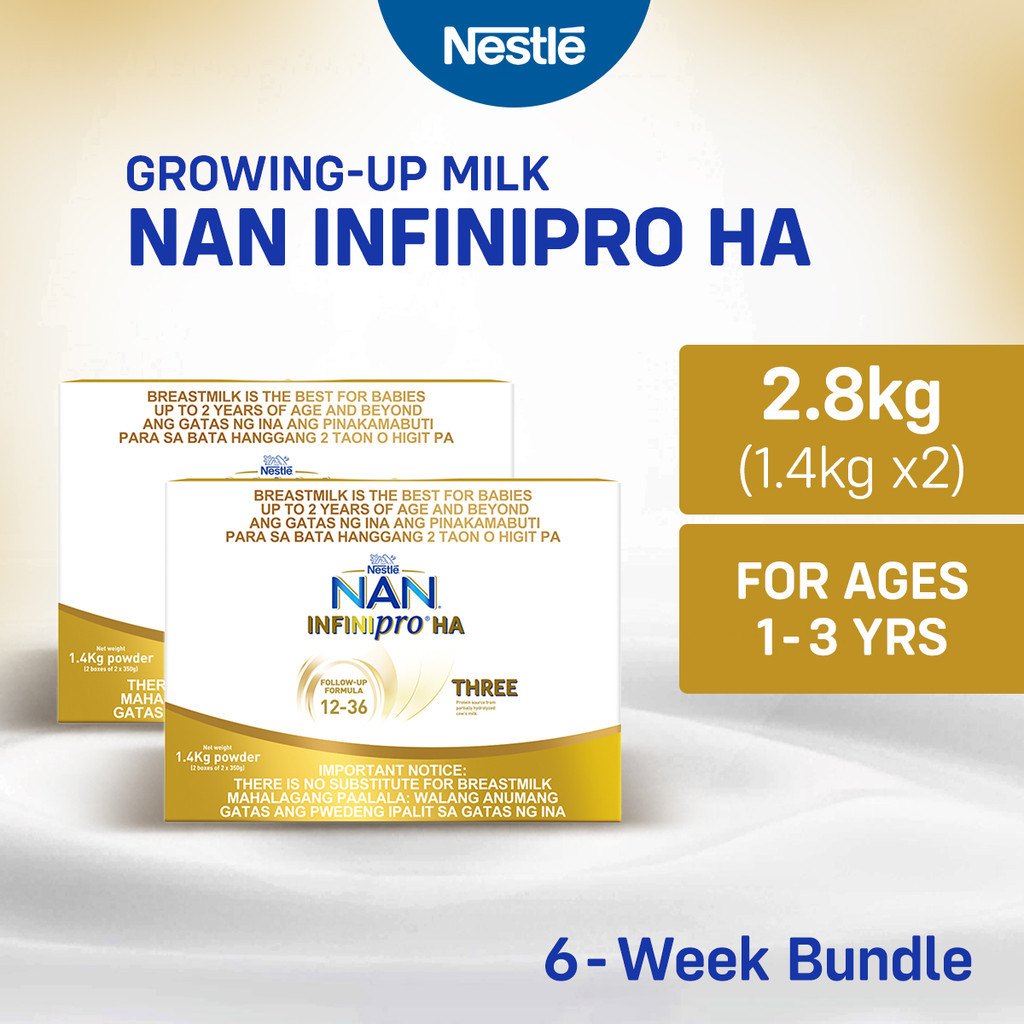 Nan Infinipro Three Milk Supplement for Children 1 to 3 Years Old 1.4kg ...