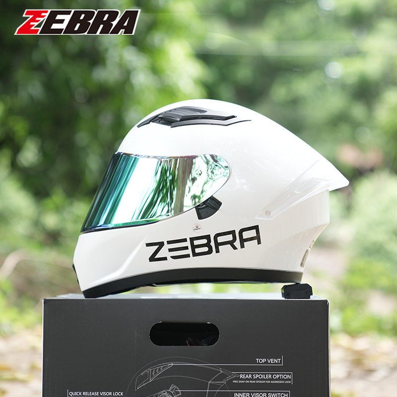 ZEBRA 2024 full face helmet for motorcycle dual visor Colored lenses ...