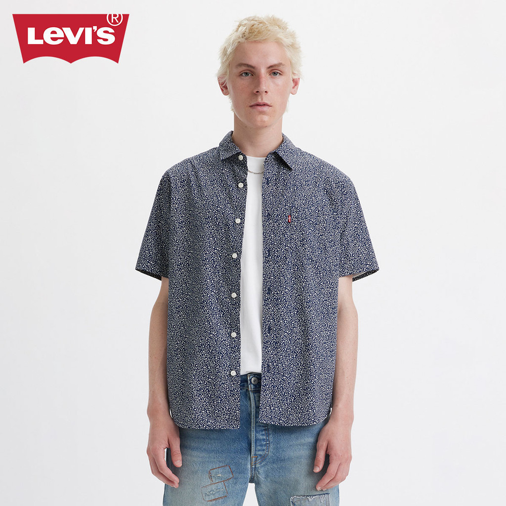 Levi's® Men's Short-Sleeve Classic Standard Fit Shirt 86627-0208 ...