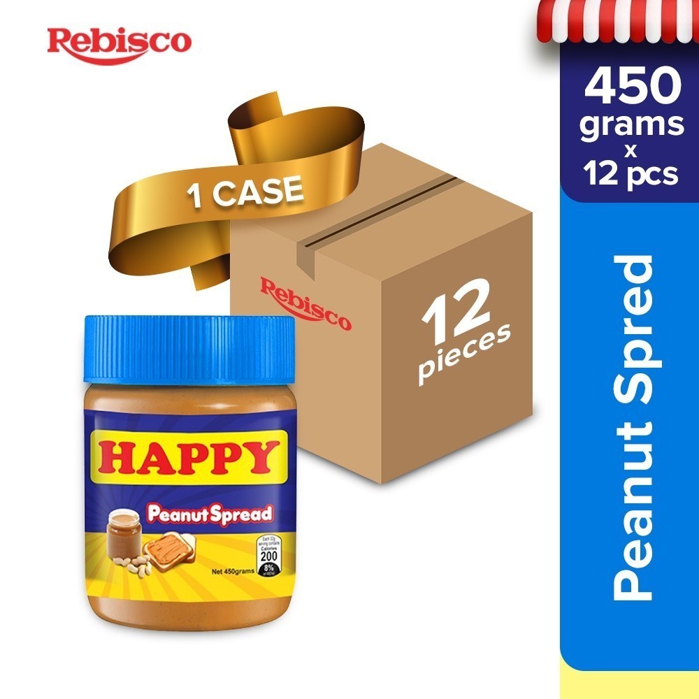 Rebisco Wais Choice: Happy Peanut Spread 450g | Shopee Philippines