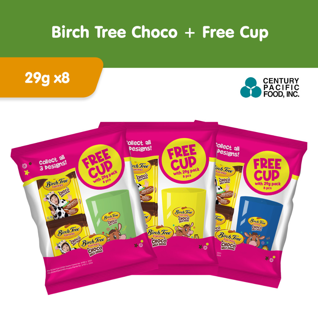 Birch Tree Choco 29g x 8 + FREE Cup | Shopee Philippines