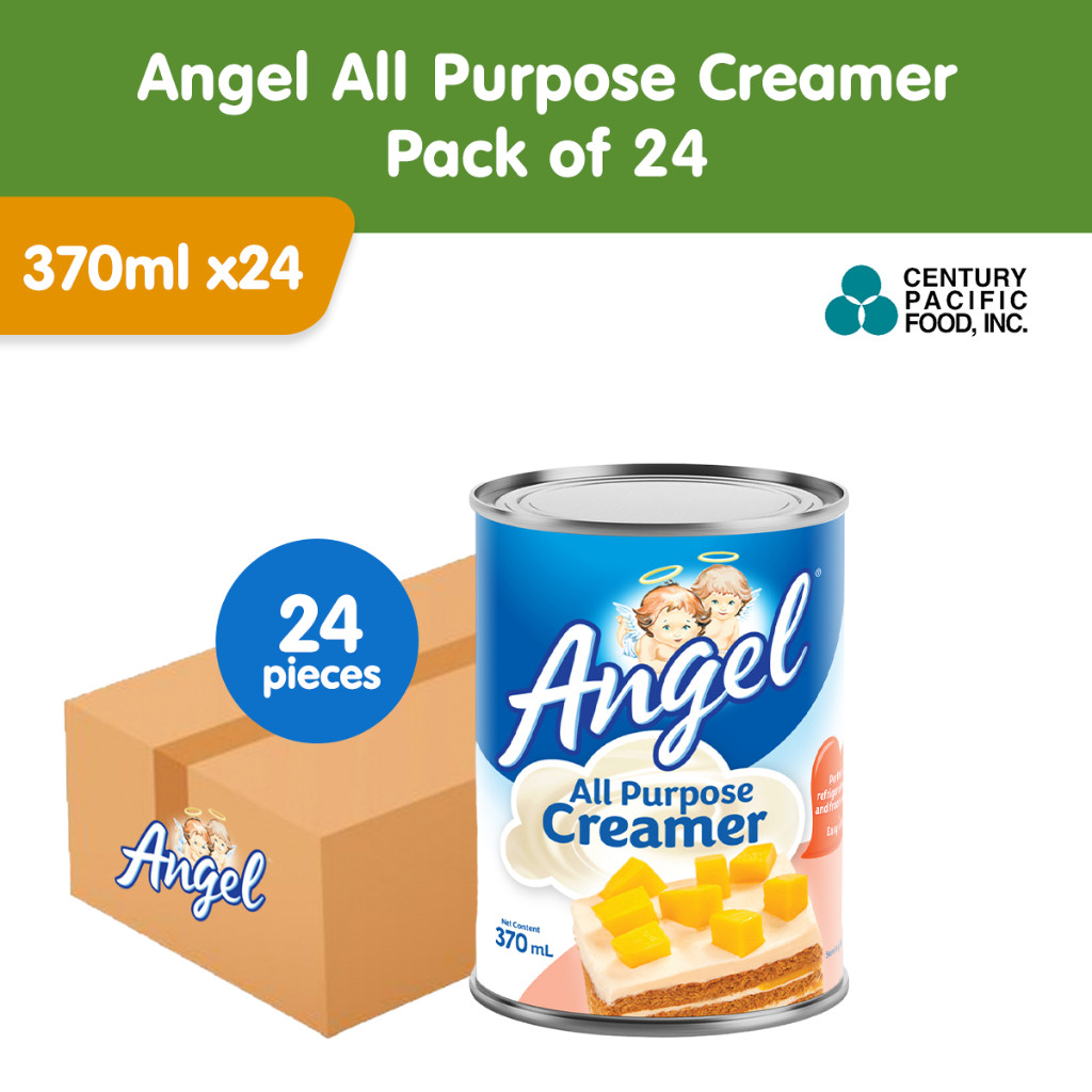 Angel All Purpose Creamer 370ml (Case of 24pcs) - Perfect for Cakes ...