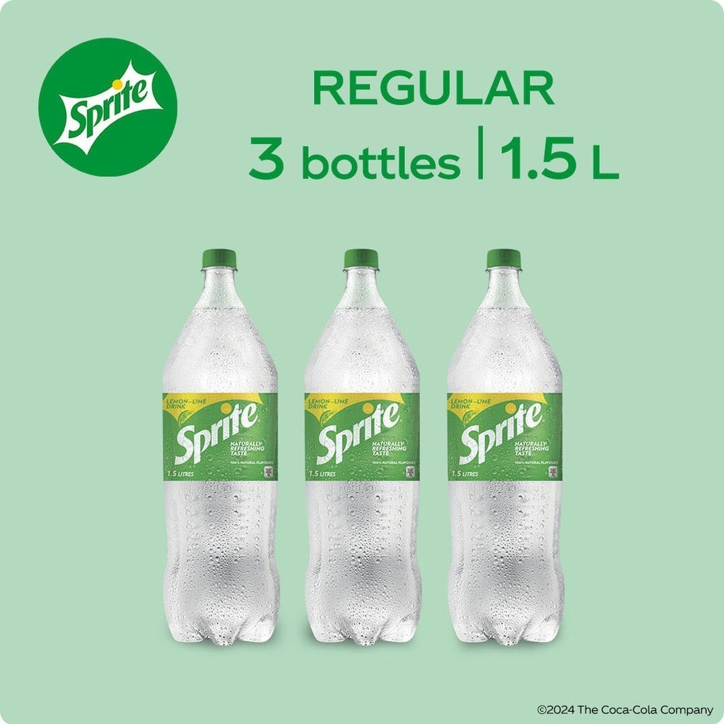 Sprite Regular 1.5L - Pack of 3 (EXPIRING: October 2025) | Shopee ...