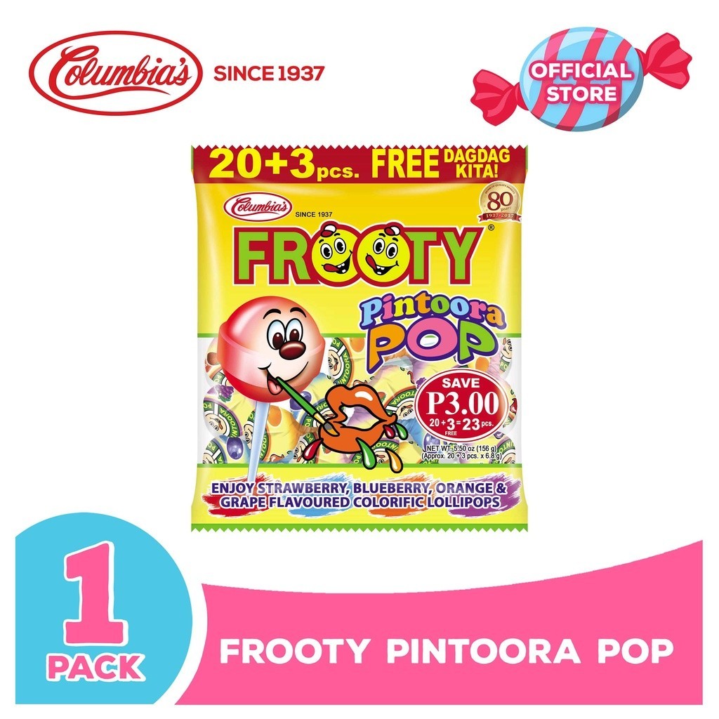 Columbia Candies: Frooty Pintoora Pop | Shopee Philippines