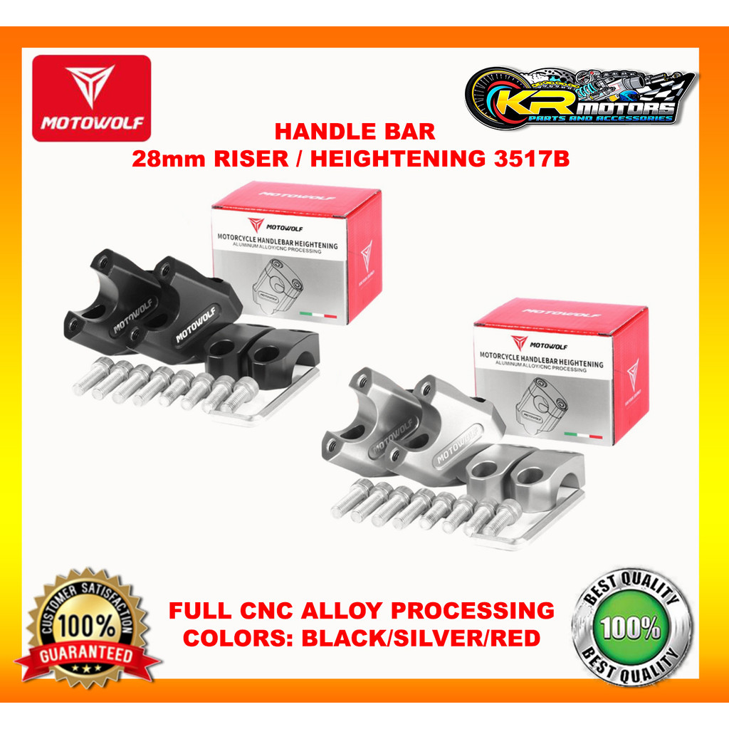 Motowolf Handle Bar Riser Lifter ( 22mm / 28mm ) for PCX / ADV / BMW ...