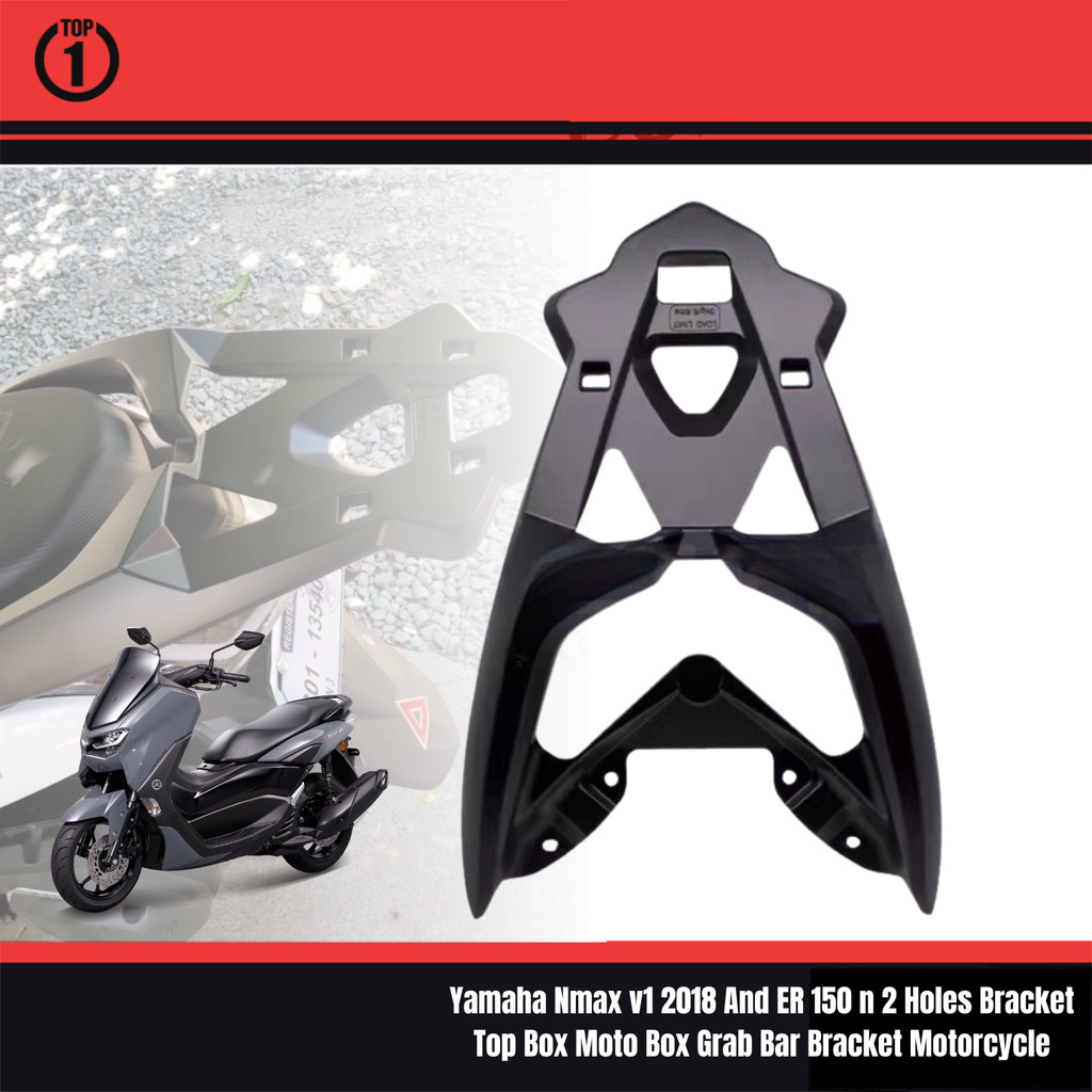 Top1 Motors 2 Holes Bracket Top Box Moto Box Grab Bar For Yamaha Nmax ...