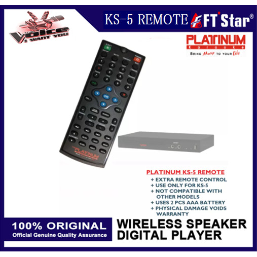 Extra Small Remote Control For Platinum KS-5 Junior Lite (2nd ...