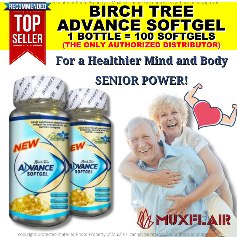 Birch Tree Advance Softgel | For Brain Memory, Heart, Bones, Muscle ...