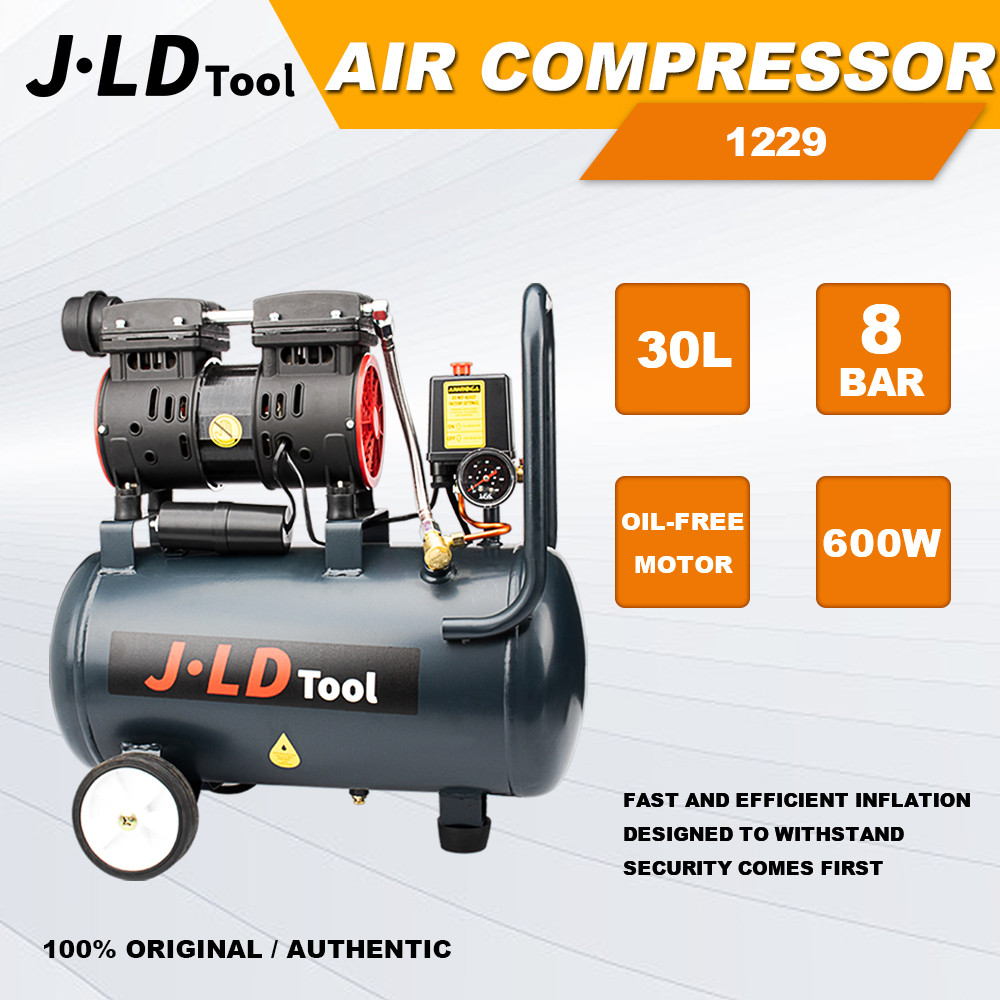 JLD 600W Air Compressor Heavy Duty 30L Compressor Machine Set 3.5A Portable Electric Air ...