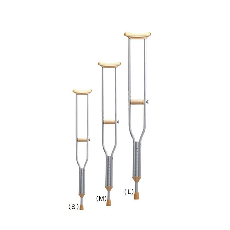 Aluminum Double adjustable axillary walking stick medical elbow ...