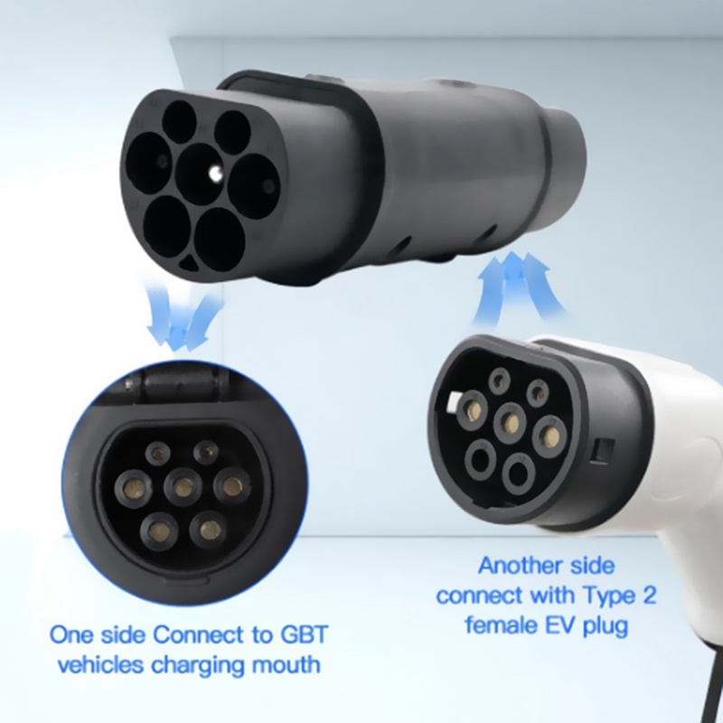 1 Pcs 32A Type 2 to GBT EV Electric Vehicle Charging Adapter 7.2A IEC ...