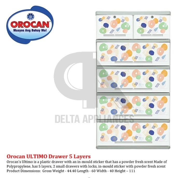 Orocan ULTIMO Drawer 5 Layers | Shopee Philippines