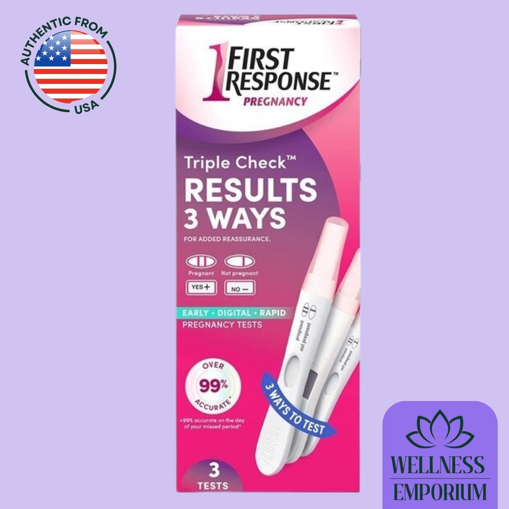 First Response Triple Check Results Early Digital Pregnancy Tests 3 ...