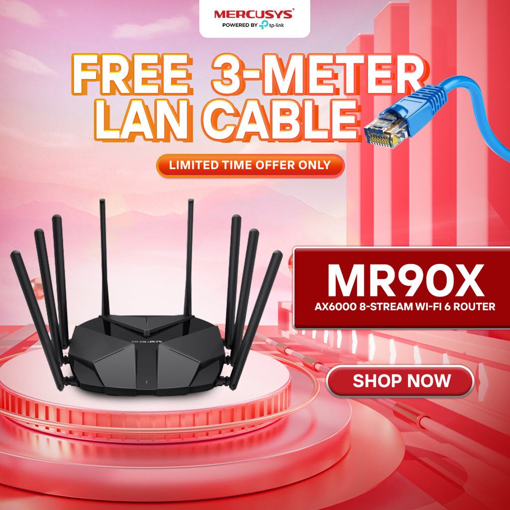 Mercusys MR90X AX6000 8-Stream Wi-Fi 6 Router | Router | Wireless WiFi ...