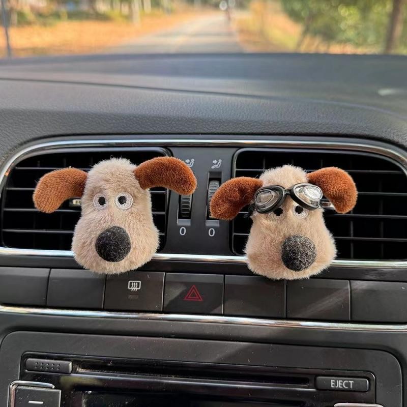 NEW Cartoon Cosplay Pilot Gromit Plush Toy Bag Decoration Car ...