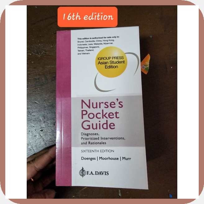 Nurse's%n/Pocket\Zx>Guide,IO;16th;U&Edition/NANDA(FREE;Y`BUBBLE&Wrap ...