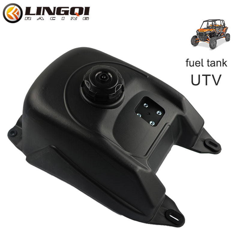 LYNNCHI Motorcycle Plastic Gas Fuel Tank With Cap UTV Oil Gasoline ...