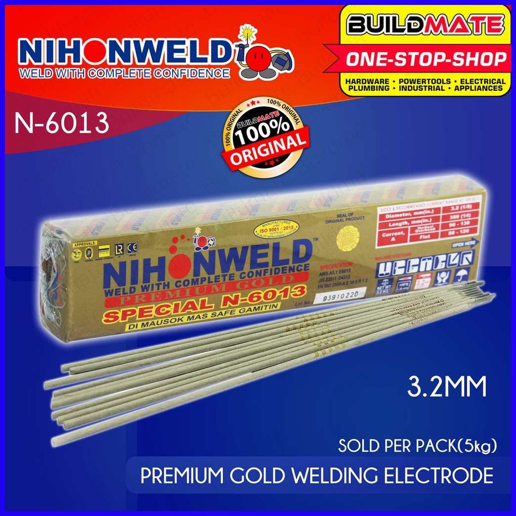 NIHONWELD$Ve=Welding`eO-Electrode%gk*Rod*R~3.2mm*Y?N-6013~O*N-6013F?Q~5KG*y?SOLD PER PACK ...