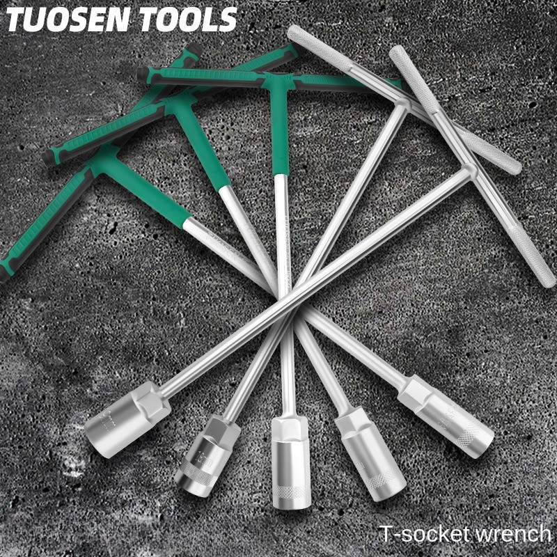White T-shaped Wrench 15mm To 19mm Socket Wrench Manual Labor-saving ...