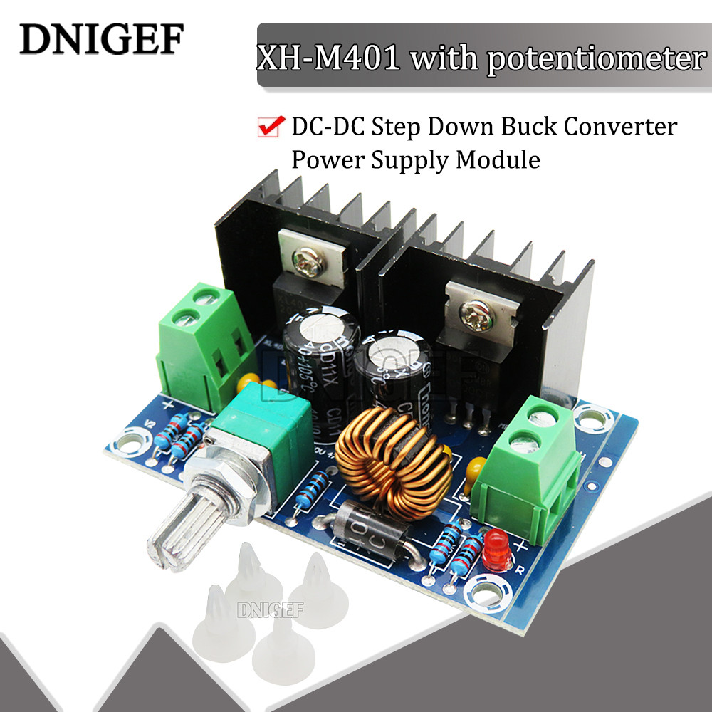 웃DNIGEF XH-M401 DC-DC Step Down Buck Converter Power Supply Module for P-WM Stabilizer 8A 200W A ...