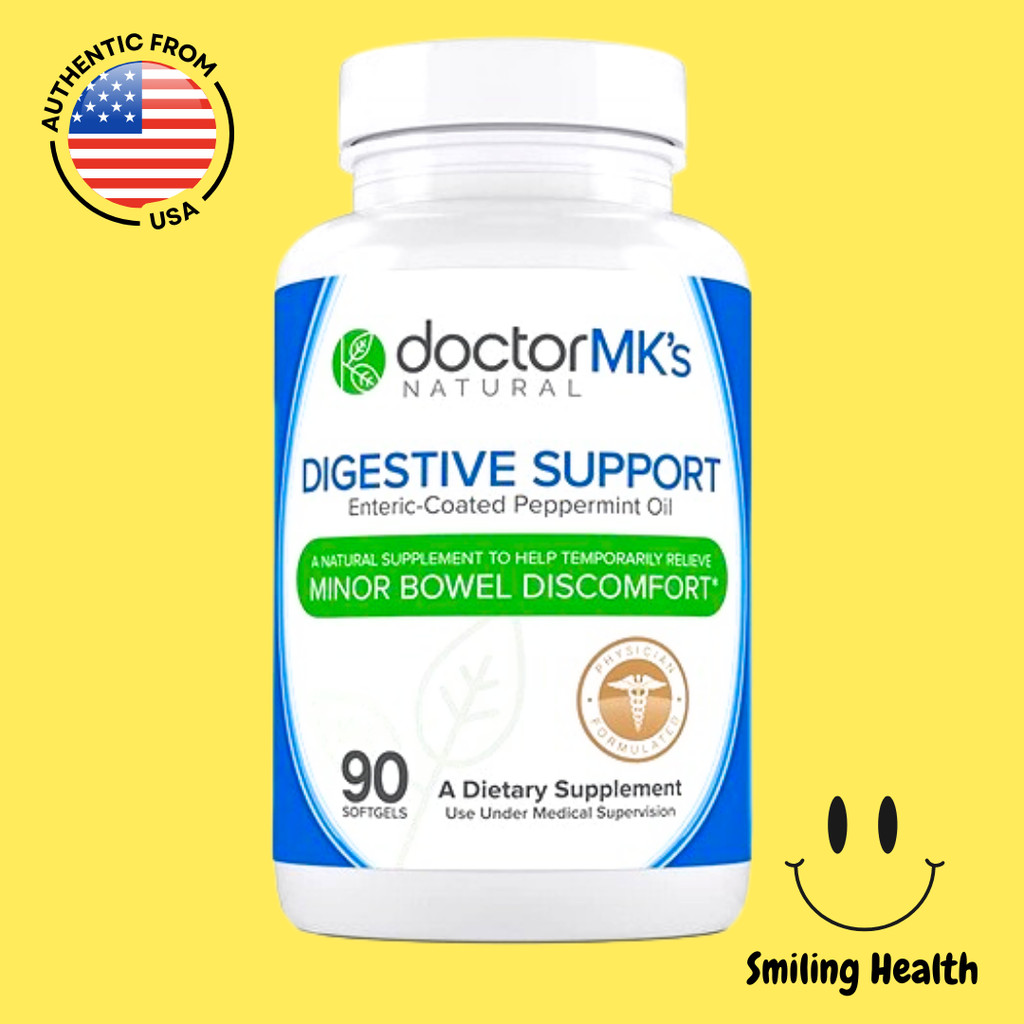 Doctor MK'S Digestive Support Enteric-Coated Peppermint Oil 90 Softgels | Shopee Philippines