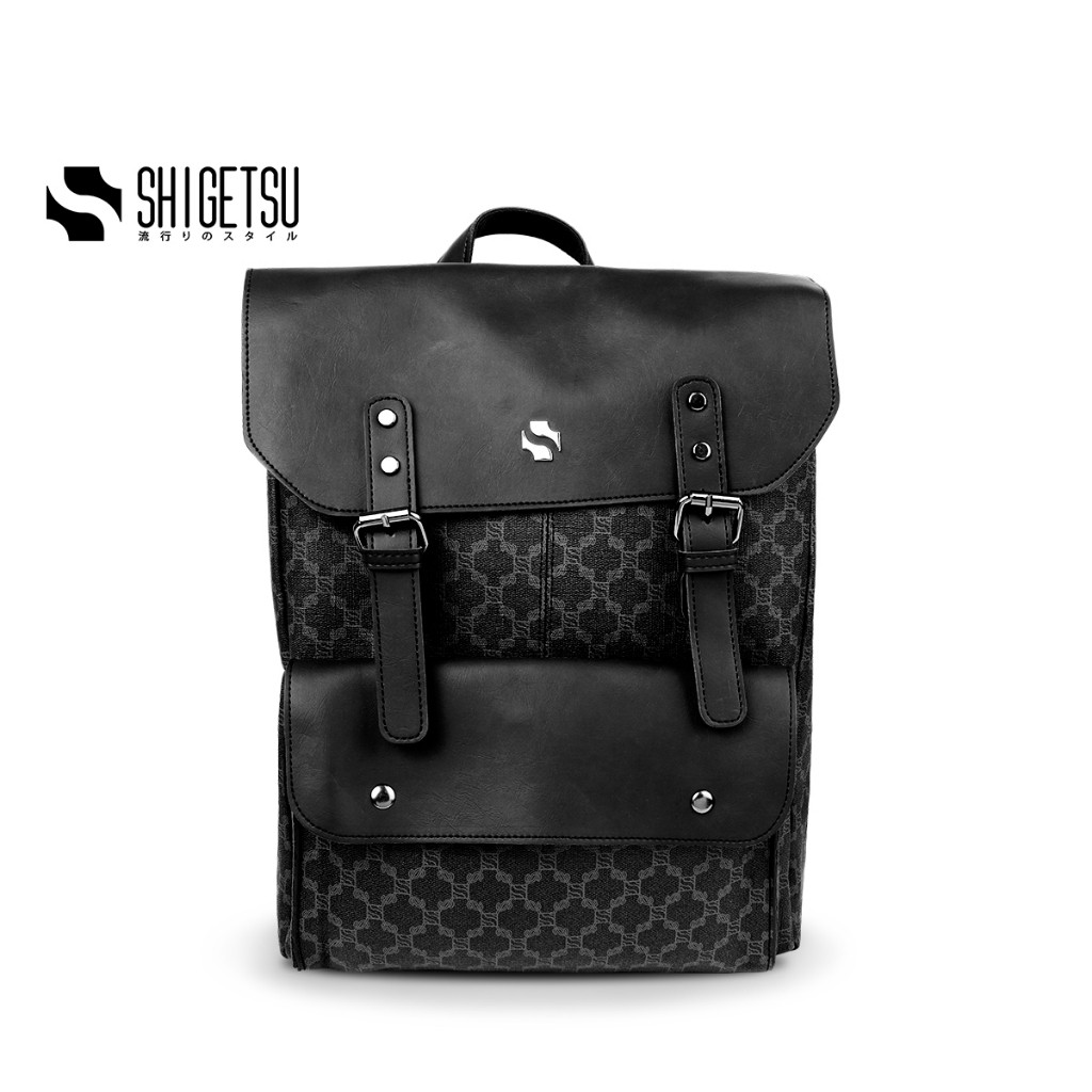 Shigetsu Leather Backpack Collection for Men Bag for School | Shopee ...