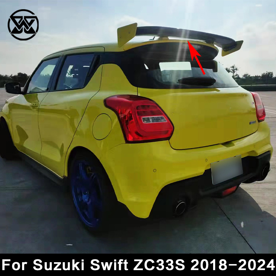 ★Carbon Fiber Rear Wing Trunk Lip Spoilers For Suzuki Swift sport ZC33S ...