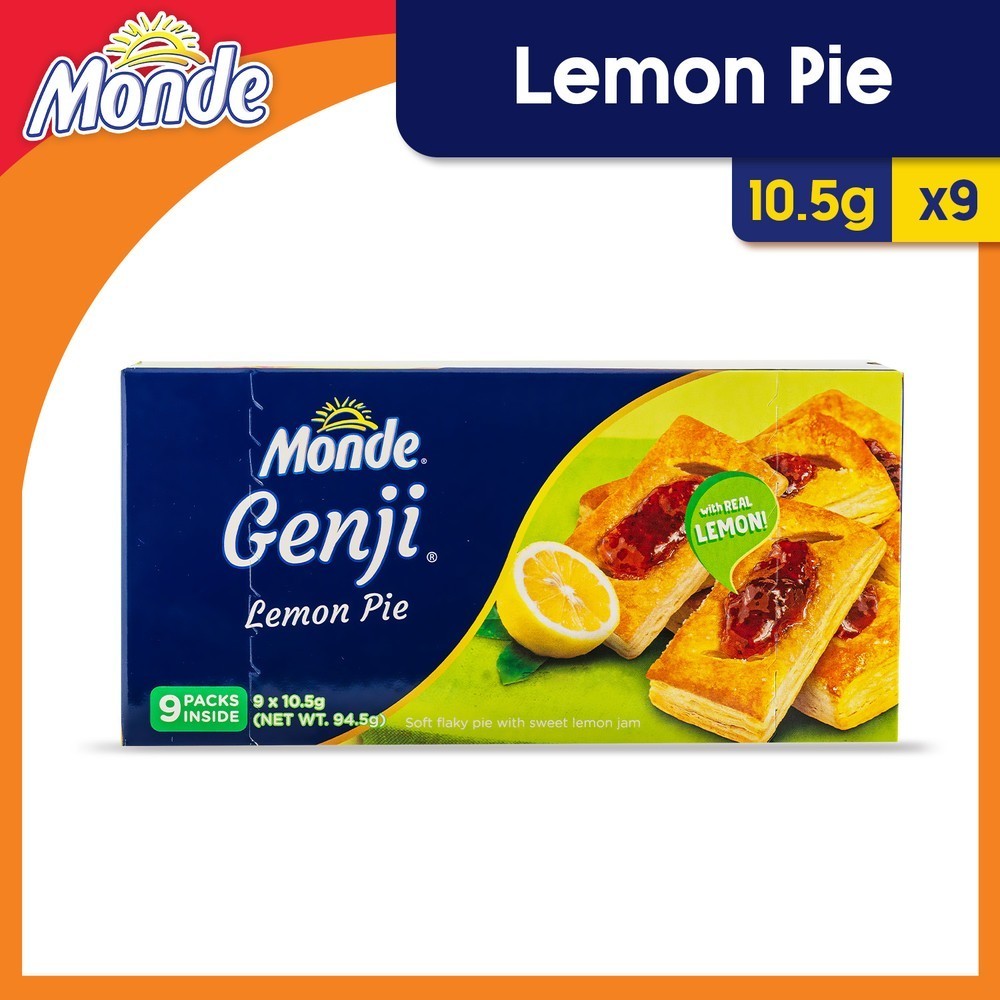 Monde Genji Lemon Pie 10.5g x 9 | Shopee Philippines