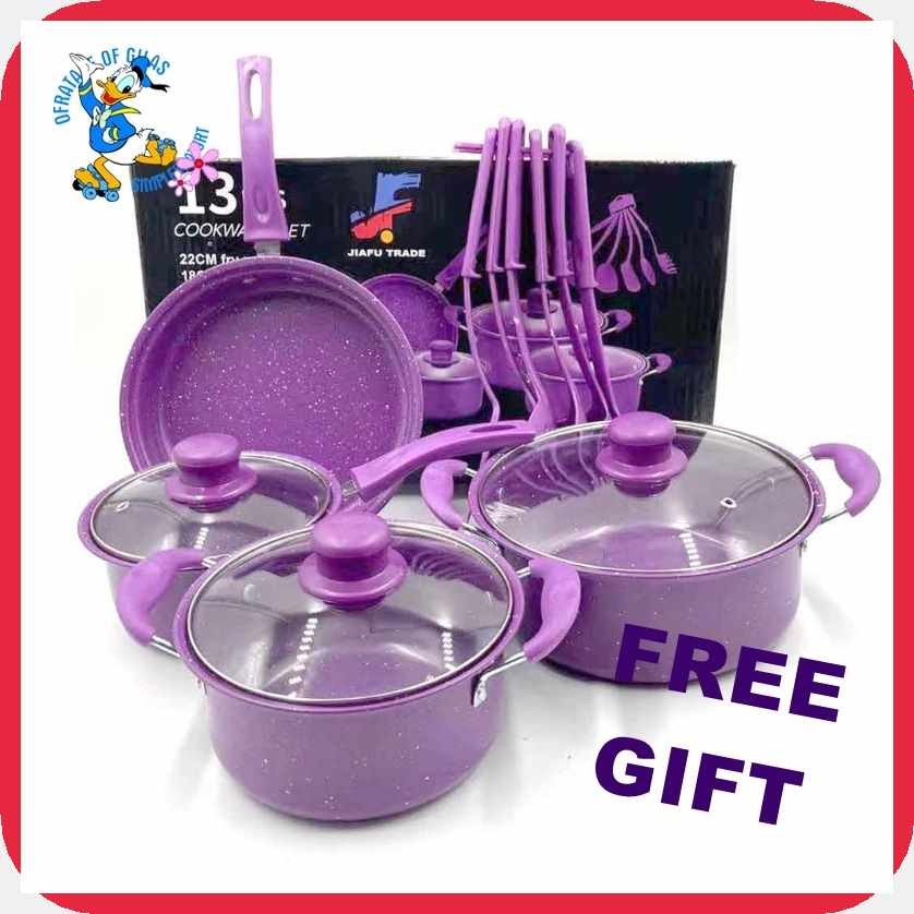 13Pcs]P(Kitchenware=fY|Cookware=hn|Set=RZ|Non-Stick=NT|Wok=Re|Soup=c ...