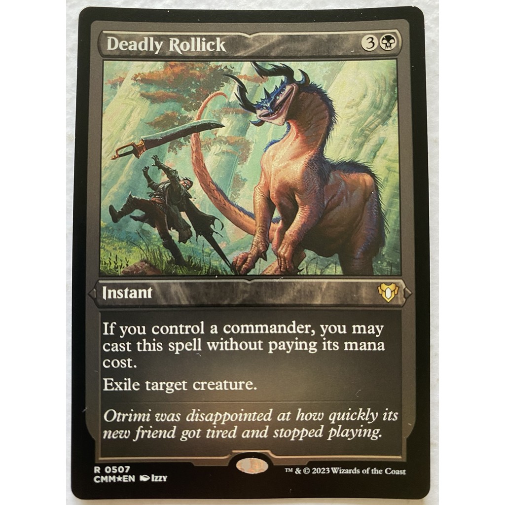 Pr0xy Card - Deadly Rollick (Etched Foil) | Commander Masters (CMM ...