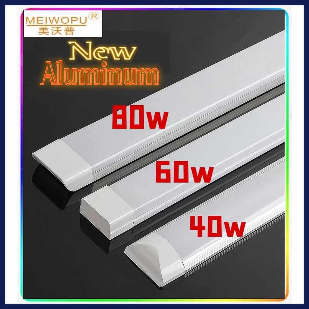 (4/Kz}pcs)Aluminum)E>alloy)j>wide)e>version)L>120cm*Y?LED*Ih?40w*xO?60w 80w dust anti-mosquito ...