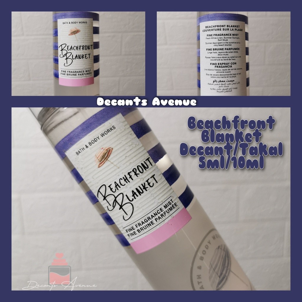 Beachfront Blanket - Bath And Body Works 1mL 3mL 5mL 10mL | Shopee ...