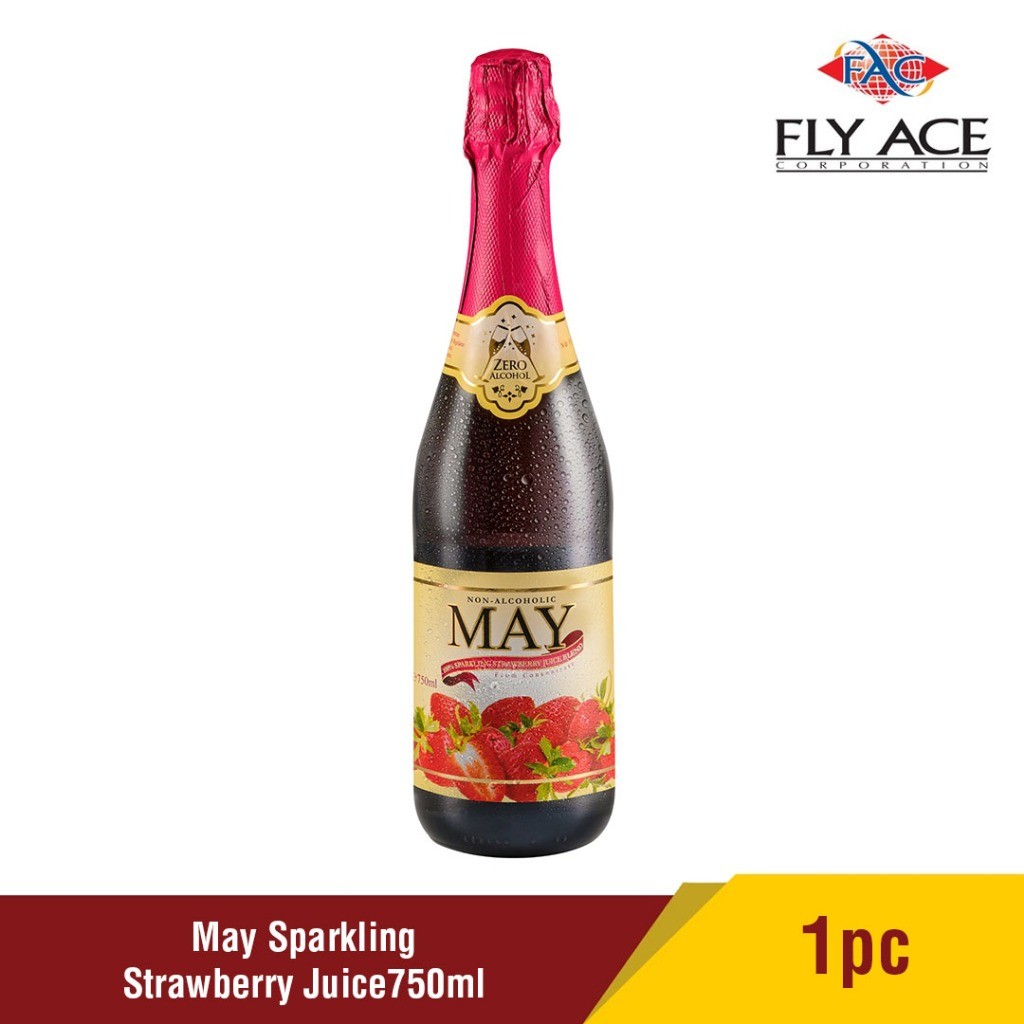 May Sparkling Strawberry Juice 750ml | Shopee Philippines