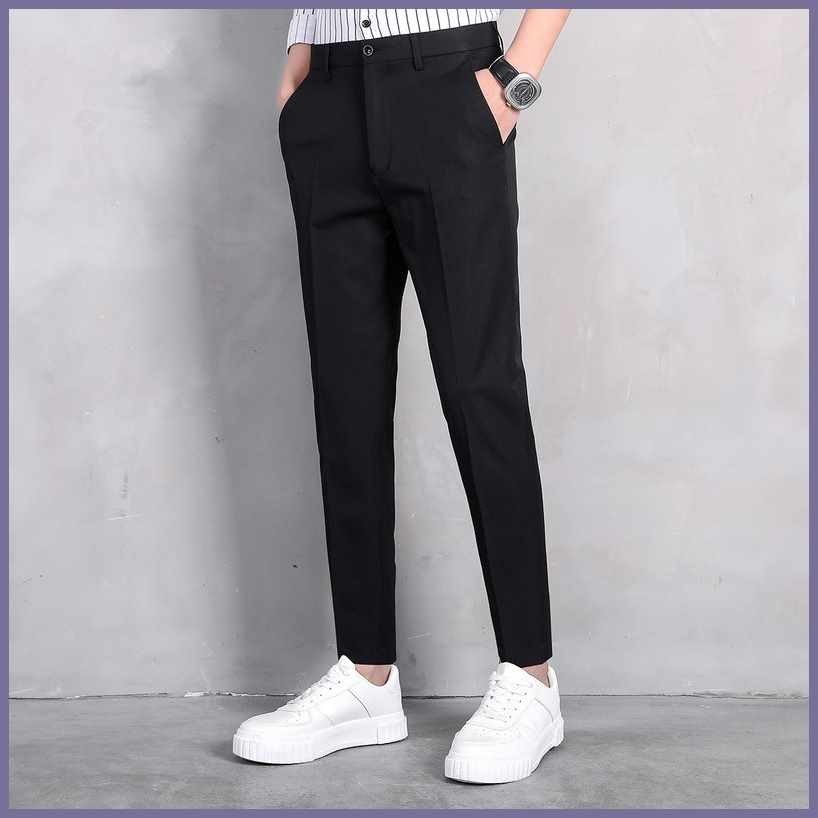 HIghjfQuality^Mo'Mens!Z[Formal,V[Slacks,X[SlimFit,u[Black,HSuit-qPants ...