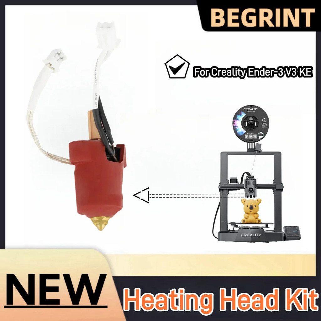 For Creality Red Ceramic Heating Head Kit replaced Ender-3 V3 KE ...