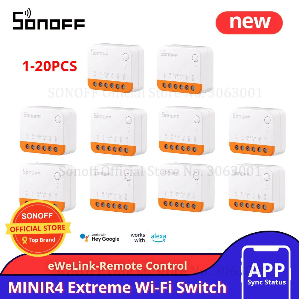 SONOFF MINI R4 Wifi Switch Module Smart Wi-Fi 2 Way Switch Smart Home 1 ...
