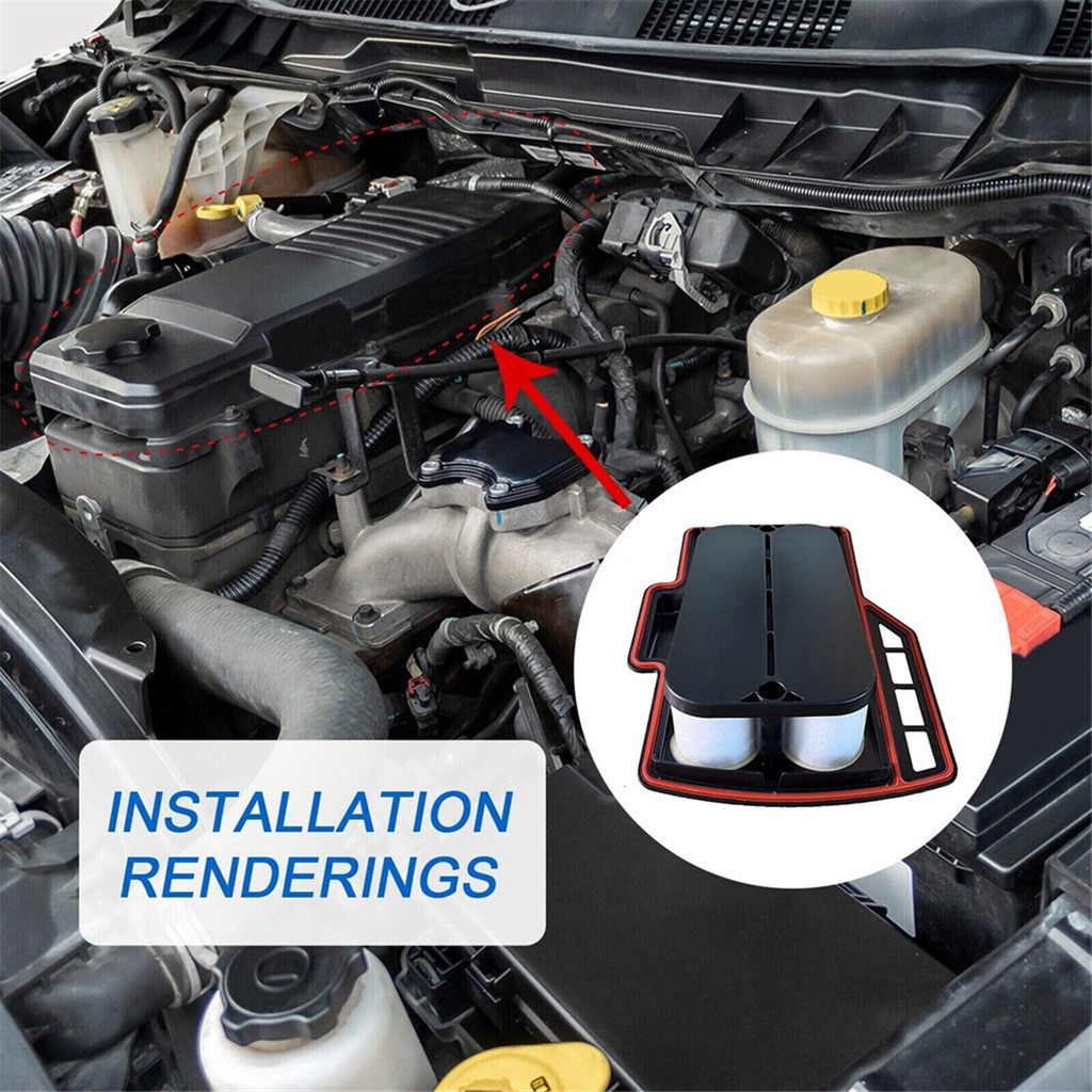 ☁Car Engine Breather Elements Crankcase Ventilation Filter for Cummins ...