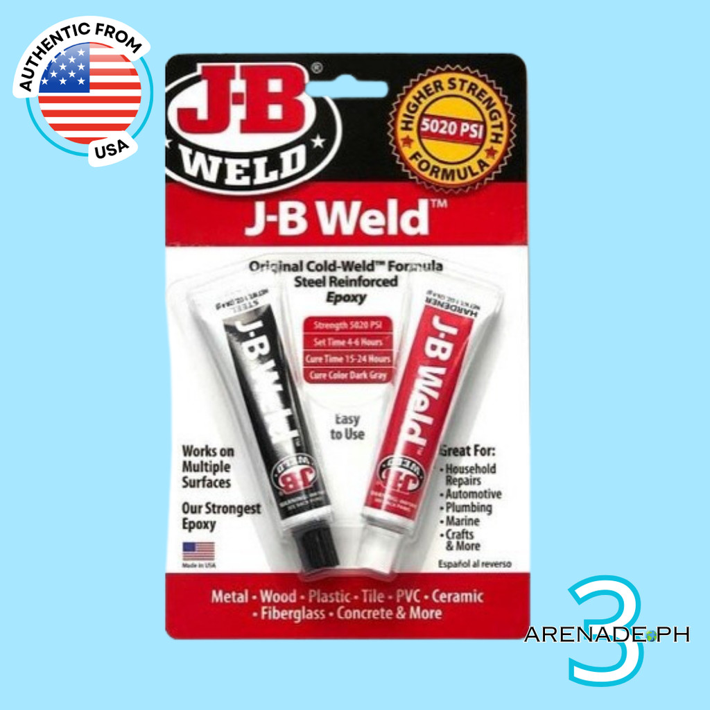 JB Weld Original Cold Weld Steel Reinforced Epoxy Formula (8265S ...