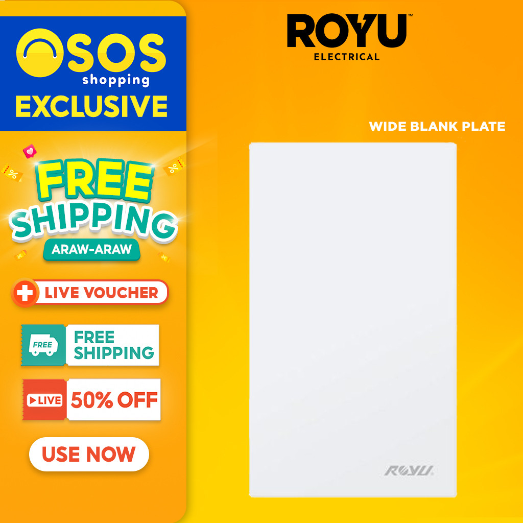 Royu Wide Blank Plate RWP4 •OSOS• | Shopee Philippines