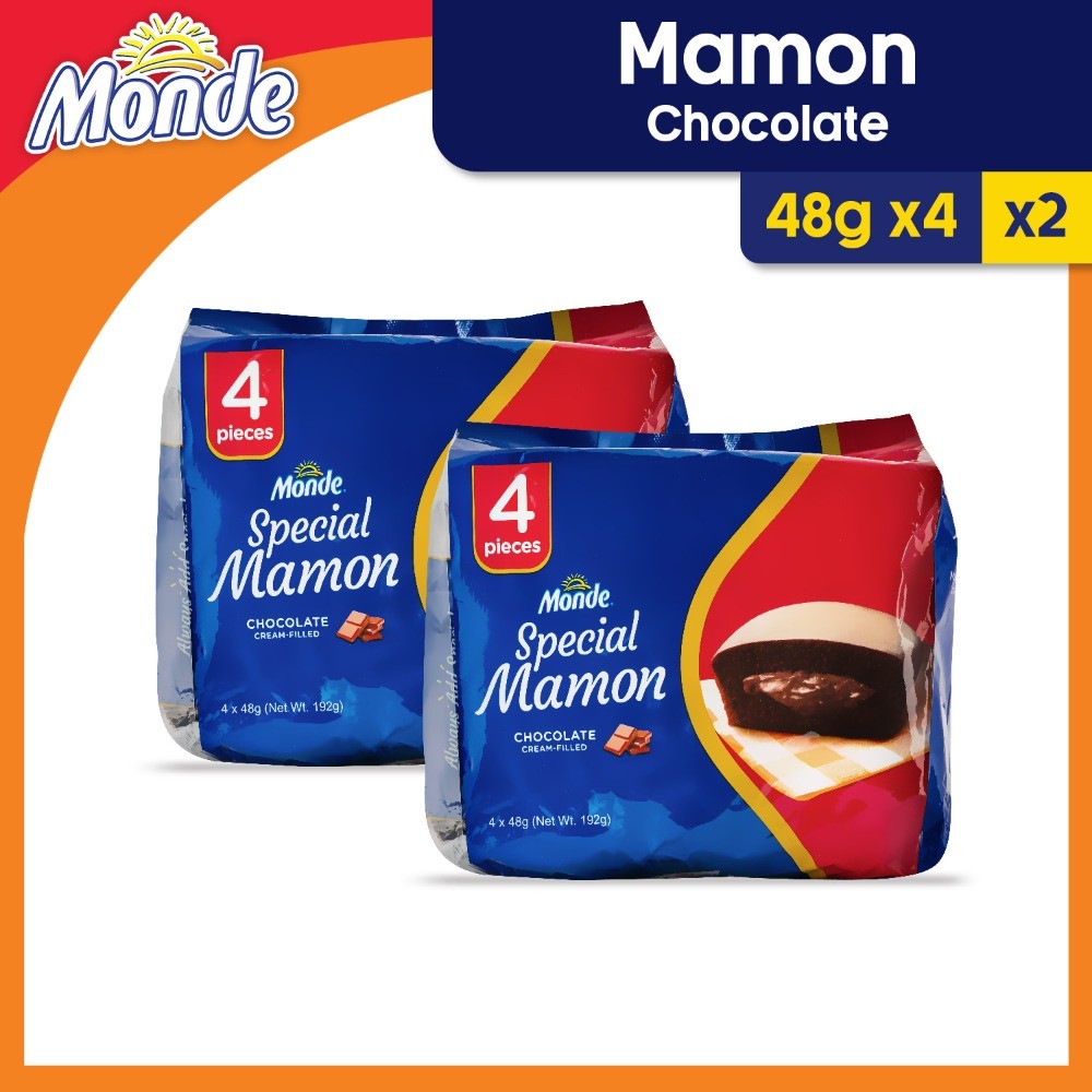 Monde Special Mamon with Chocolate Cream Filling 48gx4 X 2 | Shopee ...