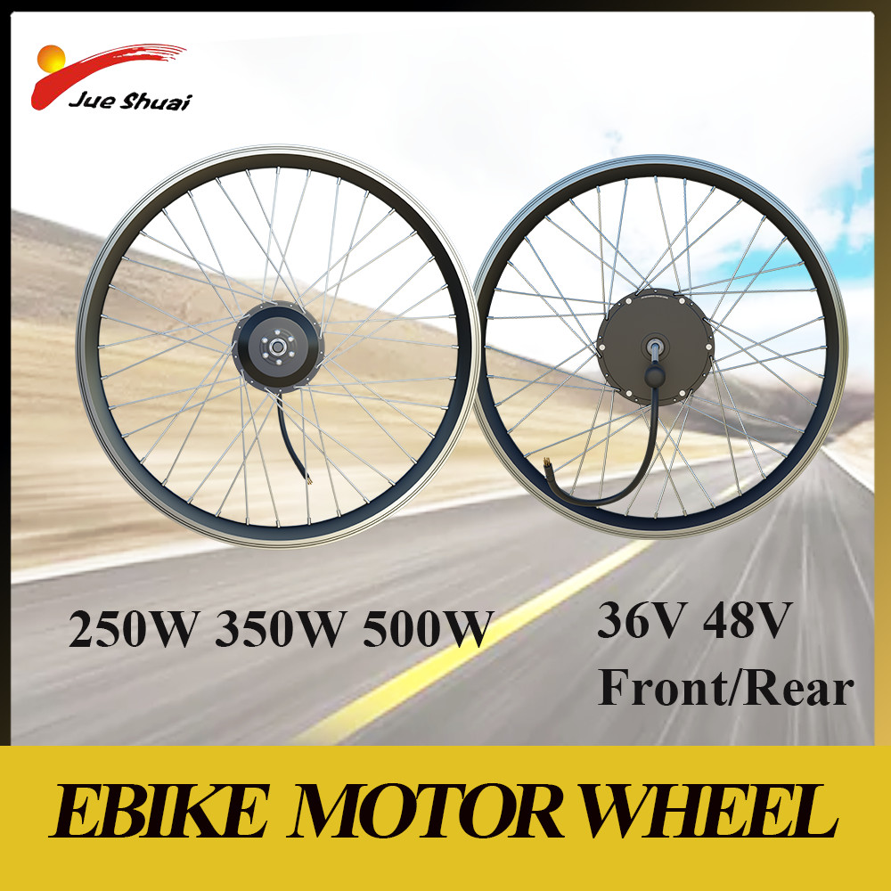 유36V 48V Electric Bike Motor Wheel 250W 350W 500W E-Bike Engine Wheel 9 Pins Ebike Drive Wheel f ...
